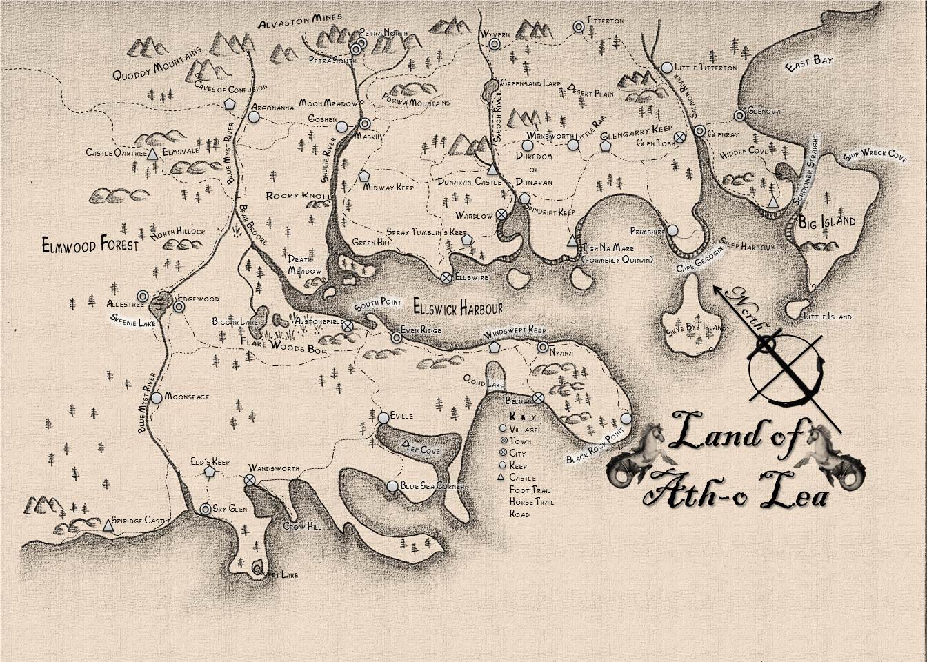 The Land of Ath-o’Lea Map – Diane McGyver